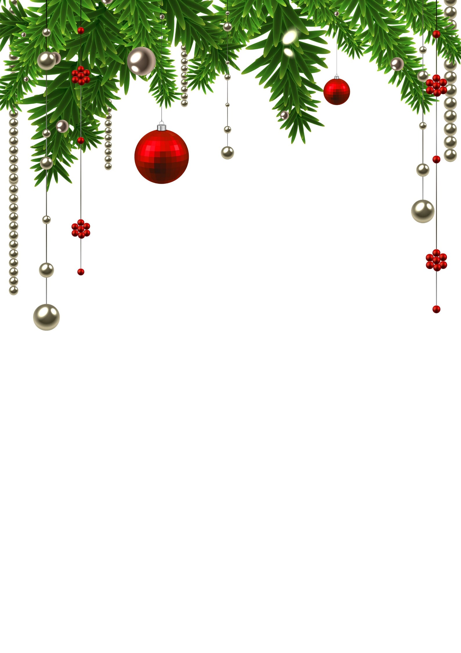A4 Unlined Printable Paper, Christmas Stationery, Christmas Letter ...