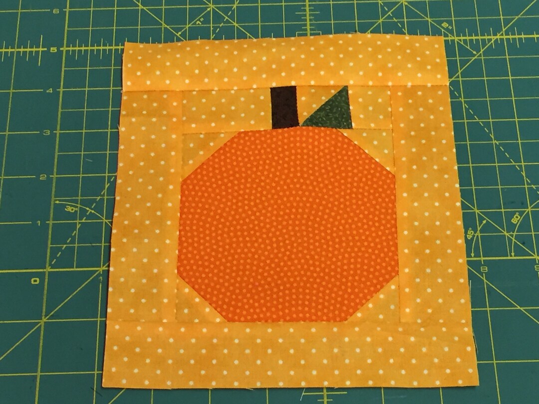 Pumpkin Quilt Block Pattern & Tutorial - PDF Download - Etsy