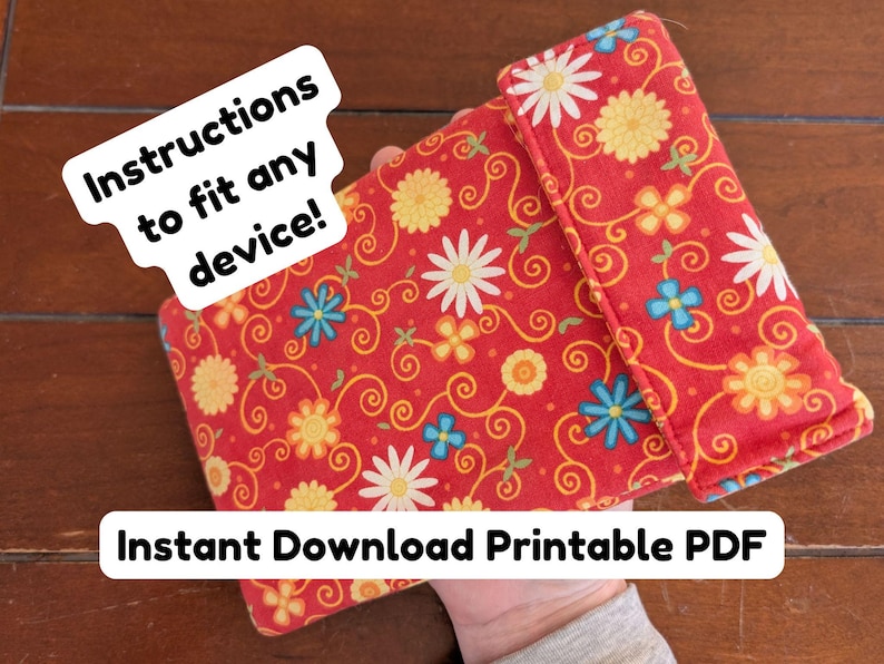 Kindle and Ereader Sleeve Cover Sewing Pattern - PDF Download - Etsy