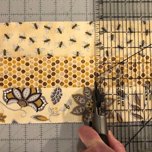 Jelly Roll Mug Rug Pattern Tutorial - PDF Download - Etsy