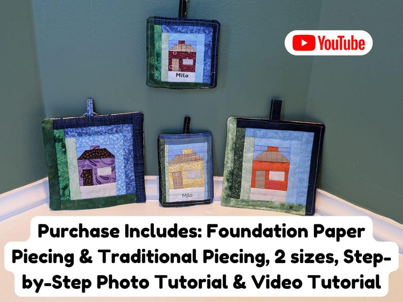 Quilter’s Name Tag Pattern Tutorial | Paper Pieced & Traditional ...