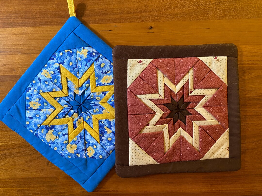 Easy Folded Star Potholder Pattern - PDF Download - Etsy