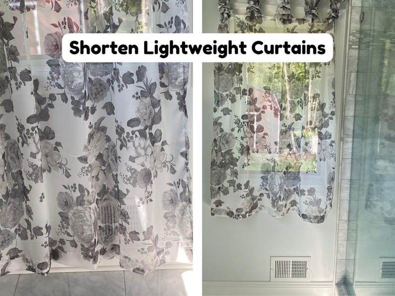 Curtain Sewing Bundle PDF, Back Tab Curtains, Café Curtains, Ruffle ...