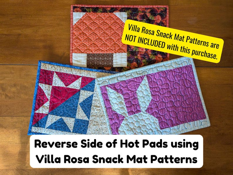 Reversible Casserole Hot Pad Patterns – Jelly Roll & Pieced Top PDF ...