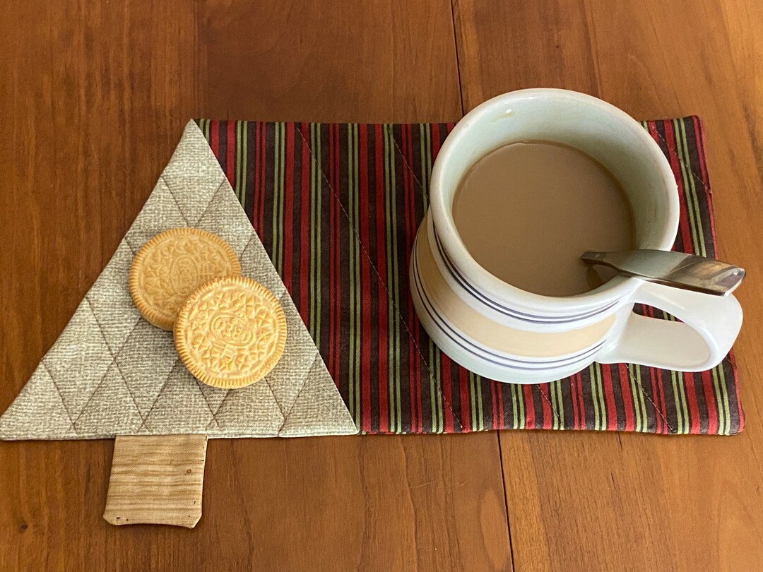 Christmas Tree Mug Rug Pattern & Tutorial - PDF Download - Etsy