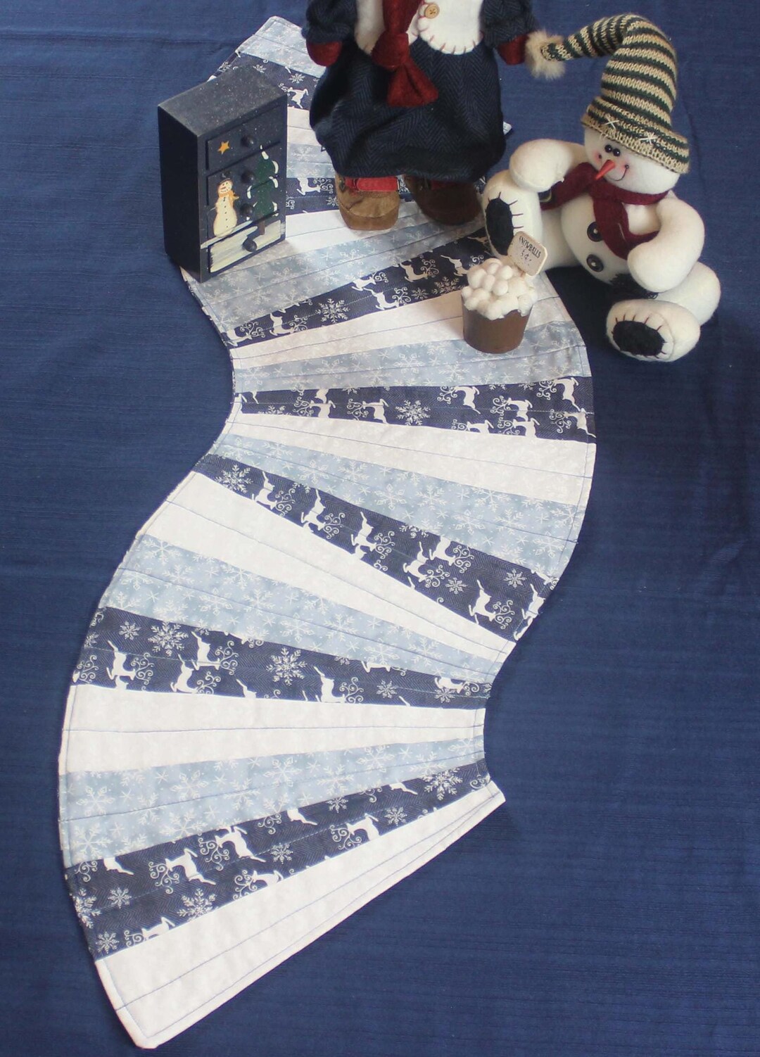 Wavy Table Runner Tutorial: 10 Degree Pattern (PDF Download) - Etsy