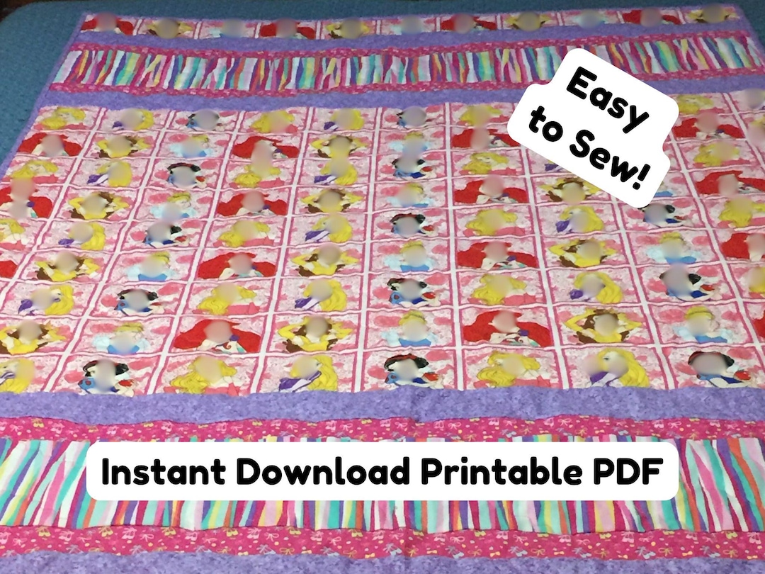 Easy Strip Quilt Pattern PDF Download | Stripe Quilt Pattern | Beginner ...