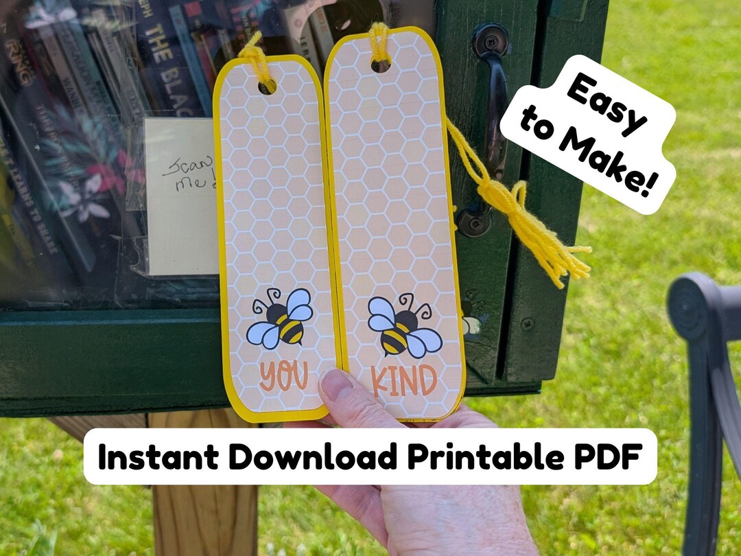 Bee Sayings Bookmarks: DIY Paper Craft, Cricut & PDF Project - Etsy