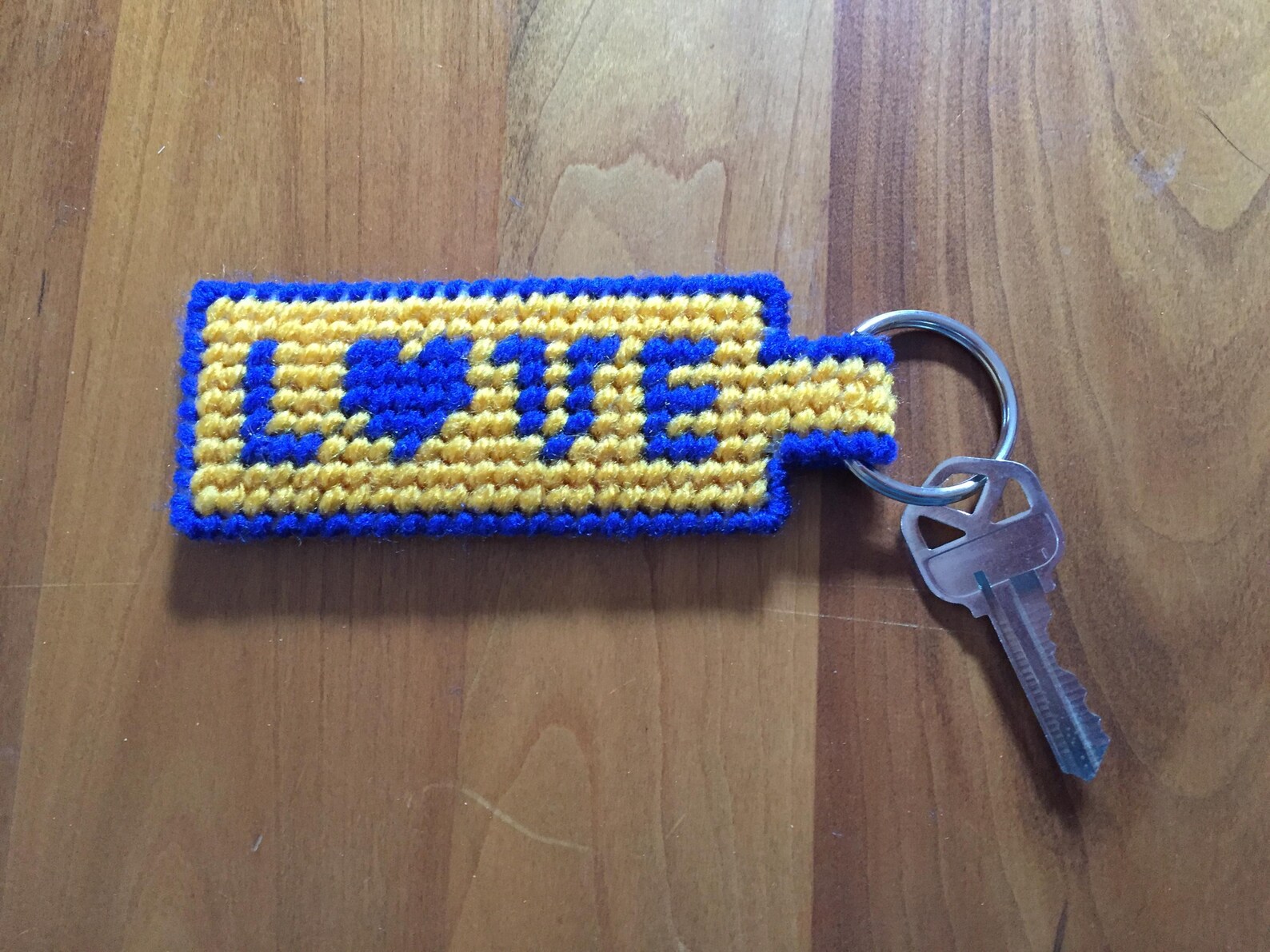 DIY "love You" Key Ring With Plastic Canvas Tutorial & Pattern - PDF ...