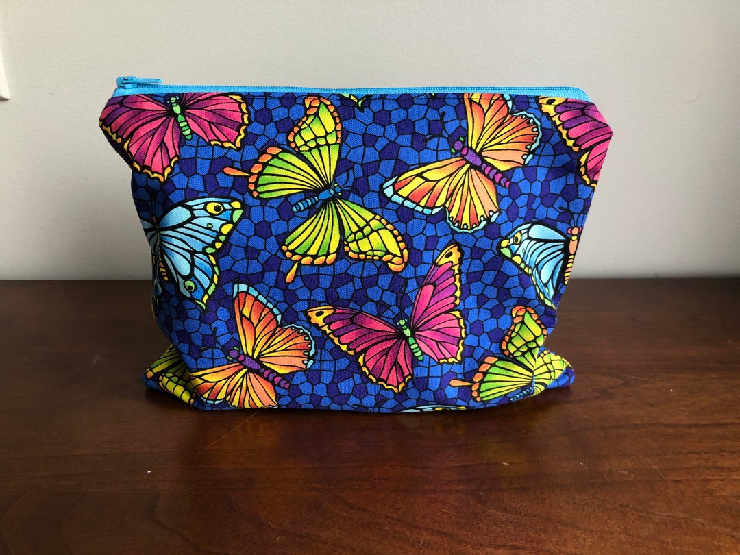 Simple Lined Zipper Pouch Tutorial (bag) - PDF Download - Etsy