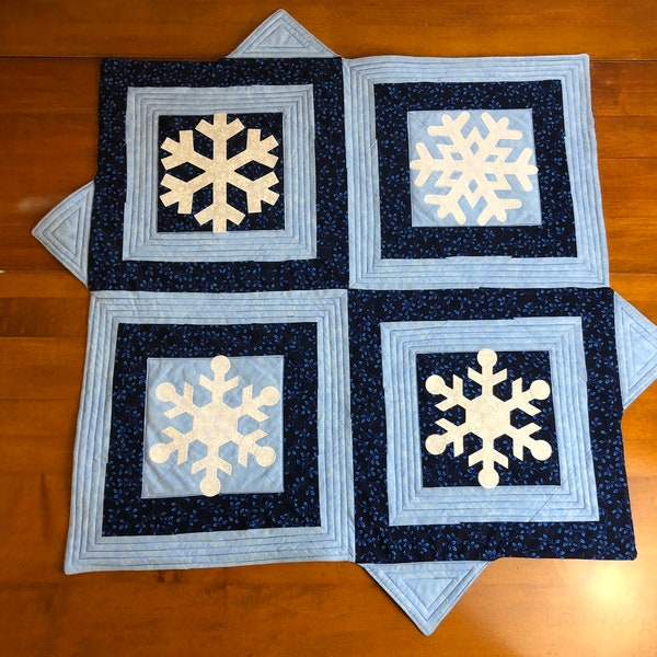 Quilt Snowflake Table Runner Patterns - Etsy
