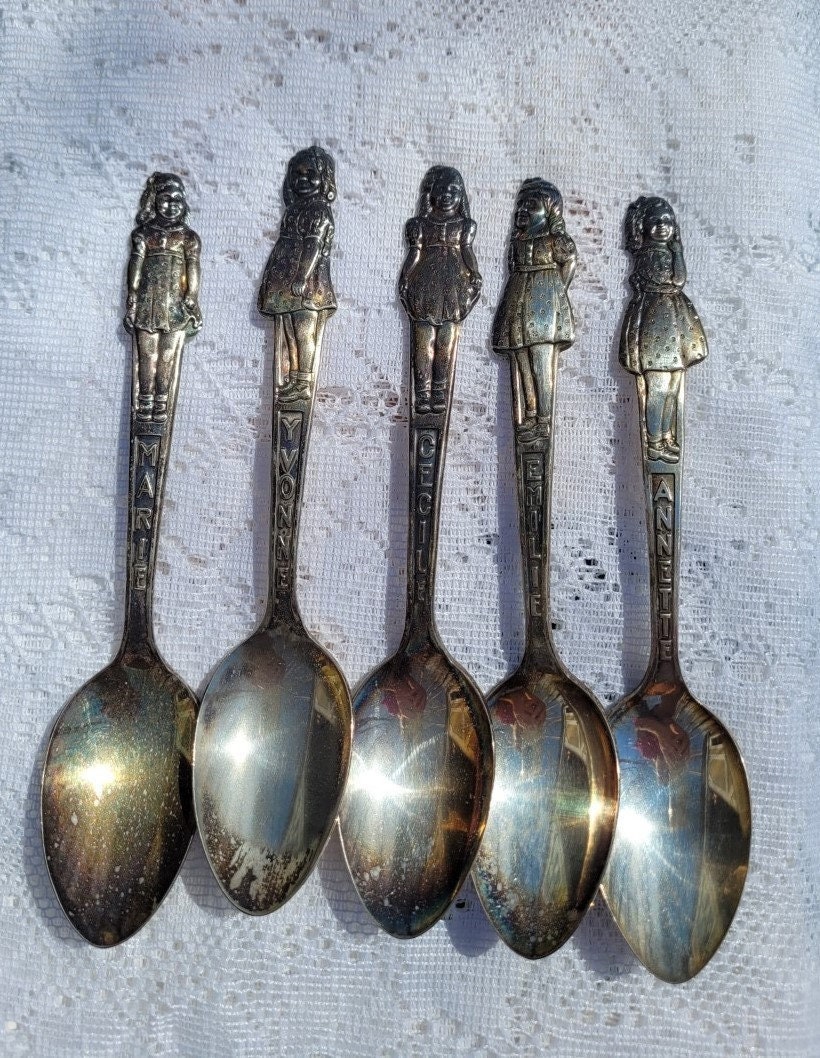 Carlton Silverplate Collectible Spoons- the Dionne Quintuplets - Etsy