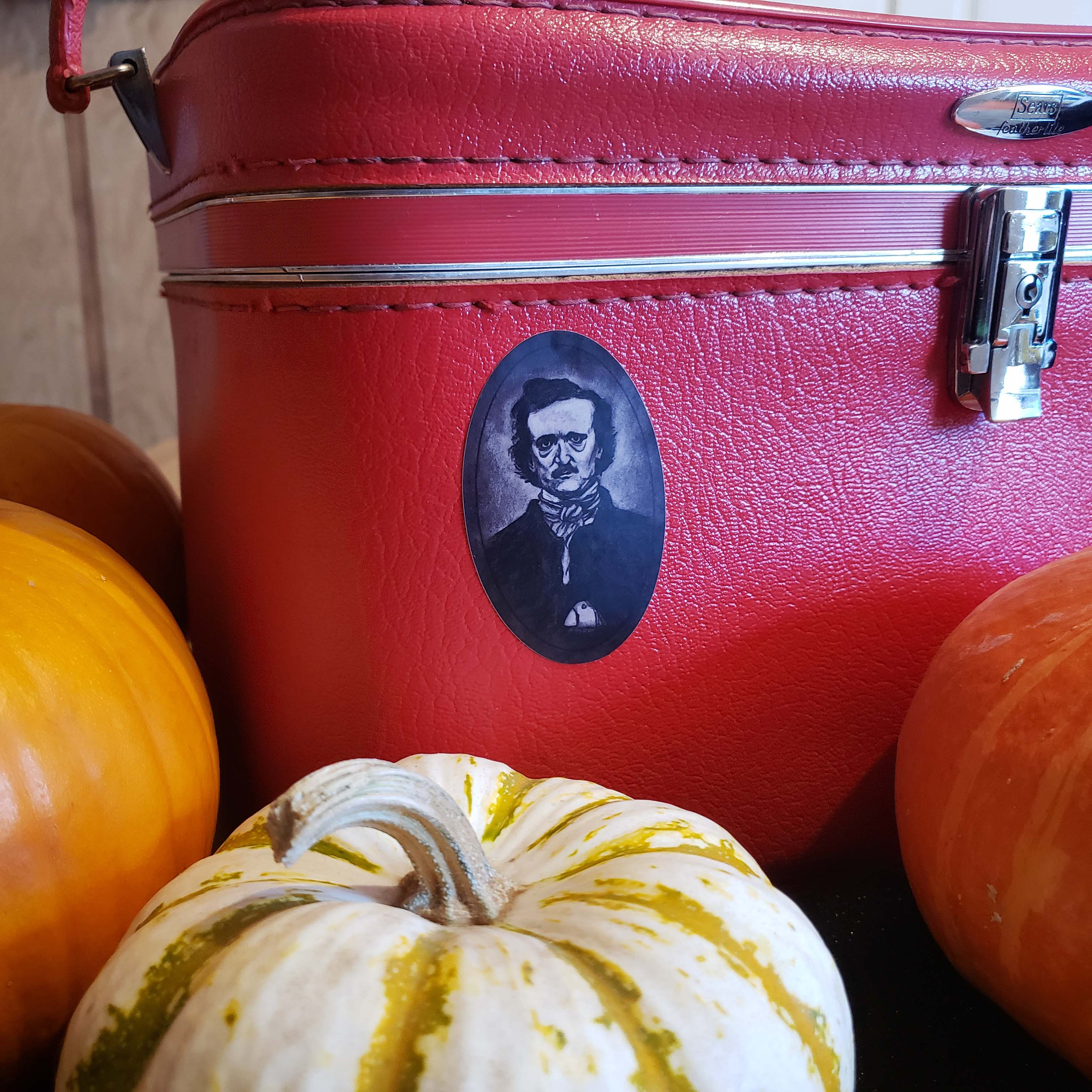 Vinyl Edgar Allen Poe Portrait Sticker — Nicky Drew