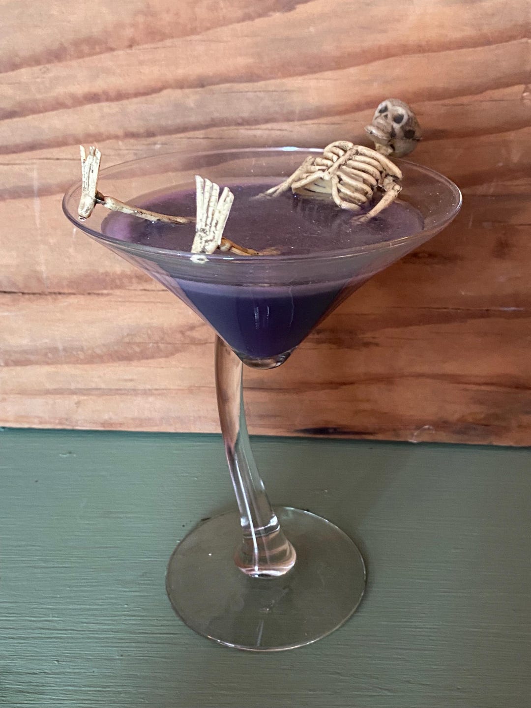 Fake/faux Drink-skeleton Purple Martini-decor - Staging - Photo Prop - Etsy