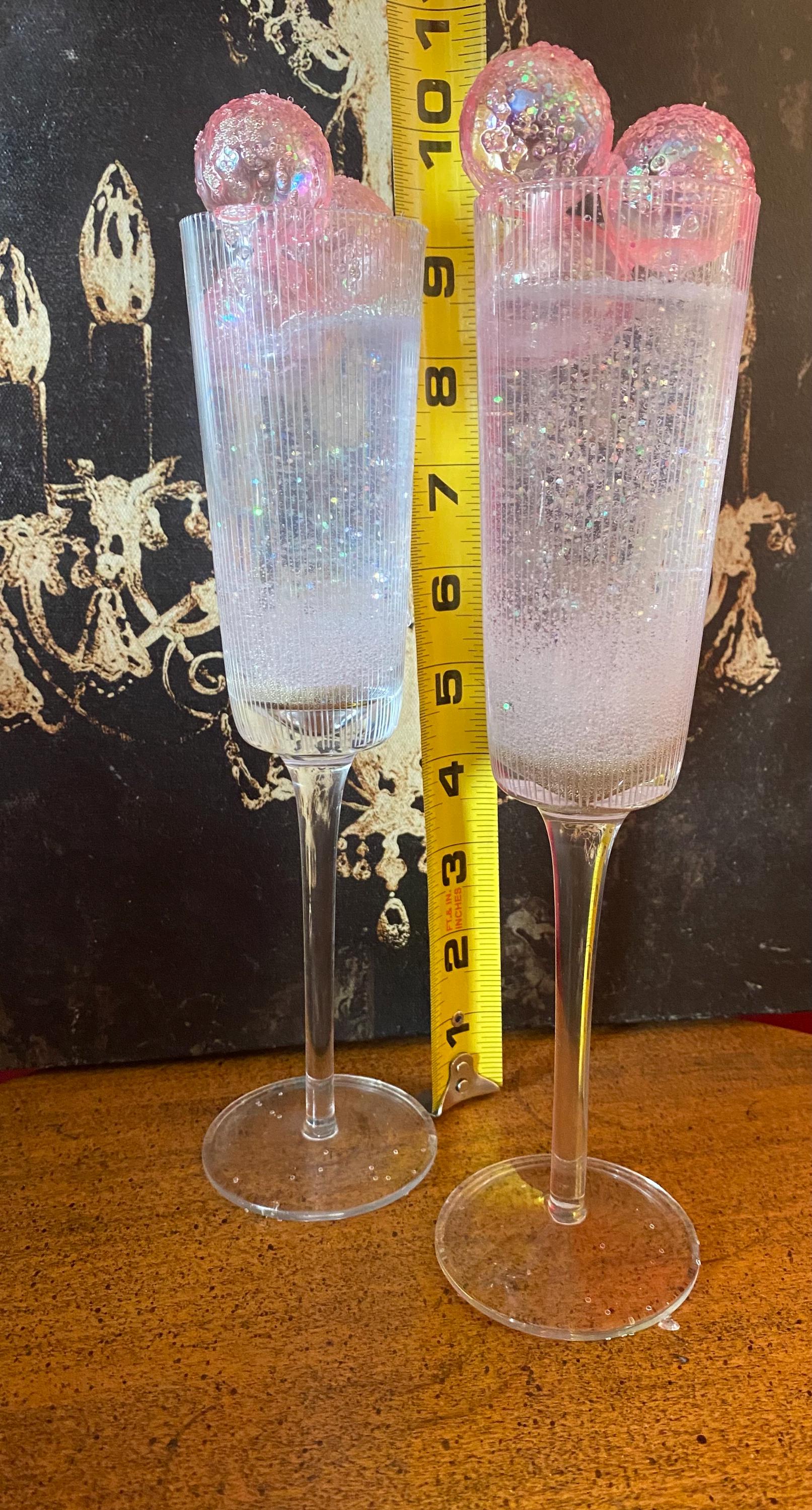 Fake/faux Drink Pink Bubble Champagne Decor Staging Photo Prop - Etsy
