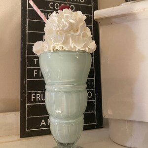 Faux Mint Ice Cream Milkshake Prop-display-staging - Etsy