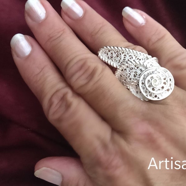 Silver 925 Filigree Pendant, Handmade in Malta, Jewelry Gift for Her ...