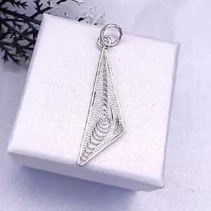 Silver 925 Filigree Pendant, Handmade in Malta, Jewelry Gift for Her ...