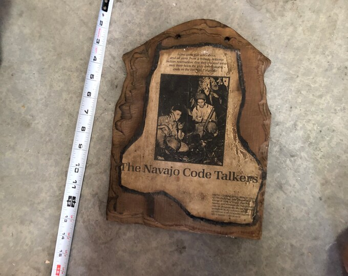 Navajo Code Talkers Plaque - Etsy