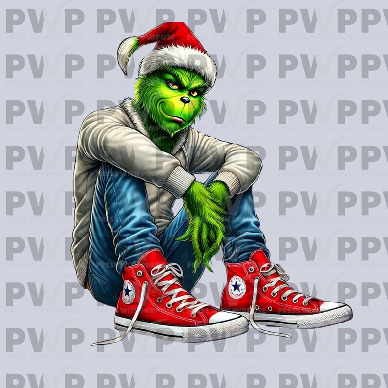 Grinch Png, Grinch Clipart, Chill Guy, Christmas Clipart, Digital ...