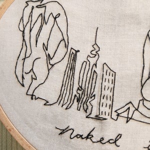 Chappell Roan naked in Manhattan Line Drawing Embroidery - Etsy Sweden