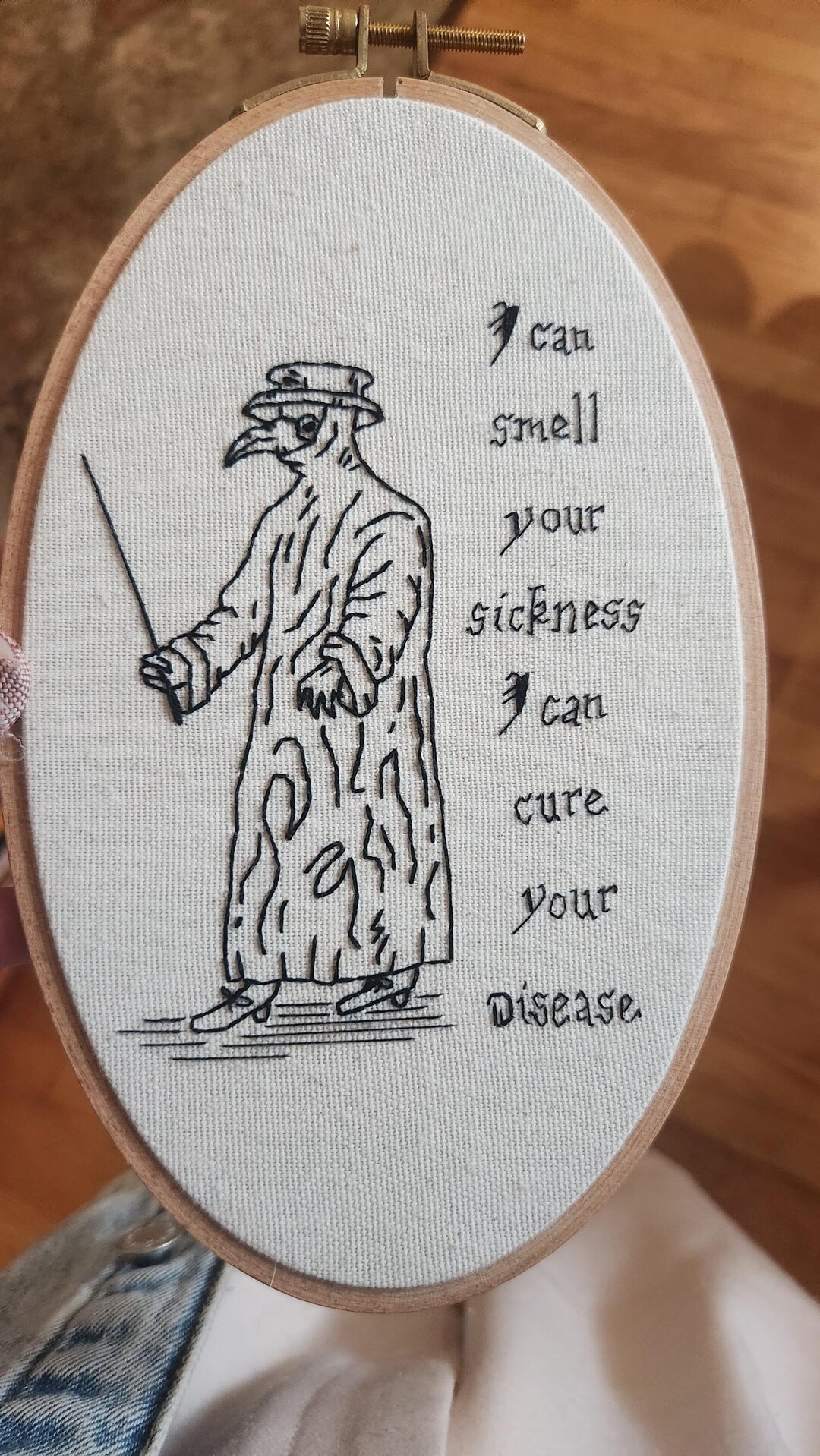 Disease Plague Doctor Lady Gaga Embroidery - Etsy