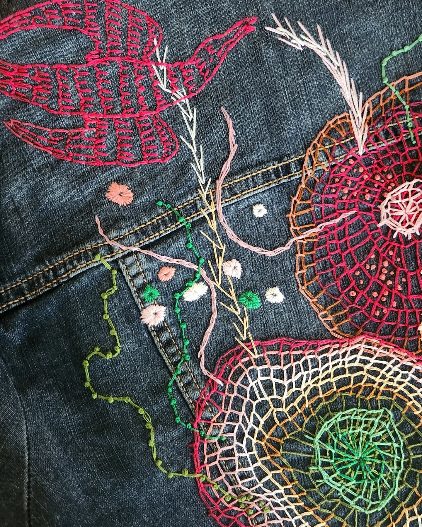 Custom Jean Jacket Embroidery DEPOSIT Unique Handmade Custom ...