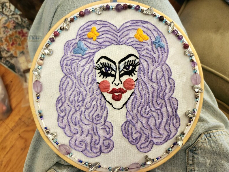Crystal Methyd Drag Queen Embroidery Signature Make-up Mug 8" - Etsy