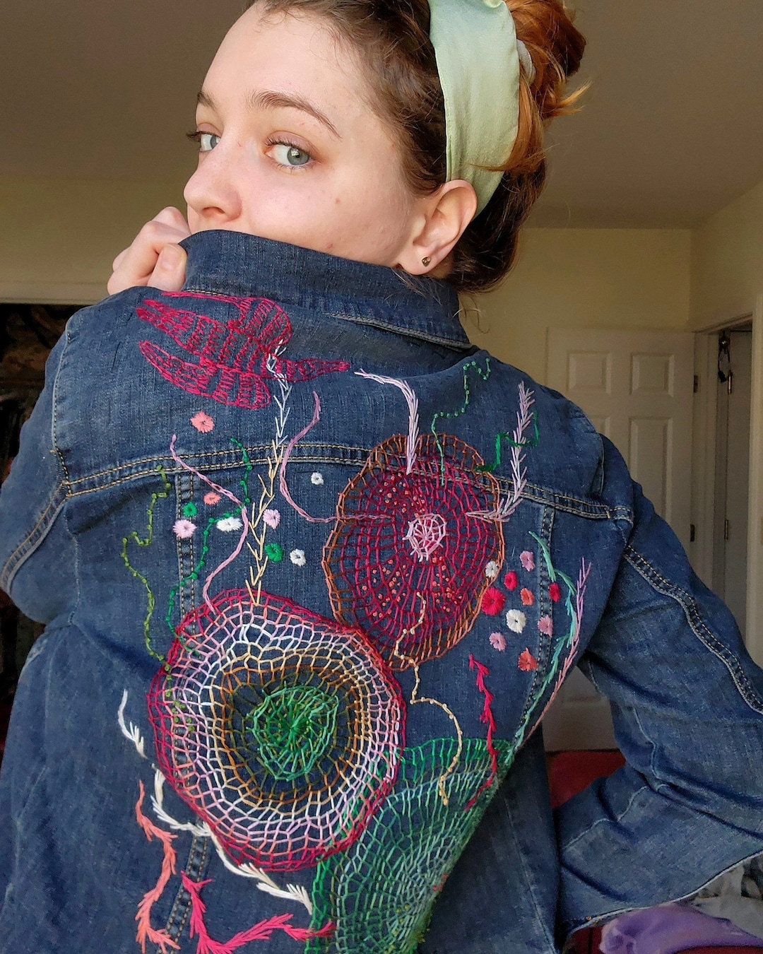 Custom Jean Jacket Embroidery DEPOSIT - Unique Handmade Custom ...