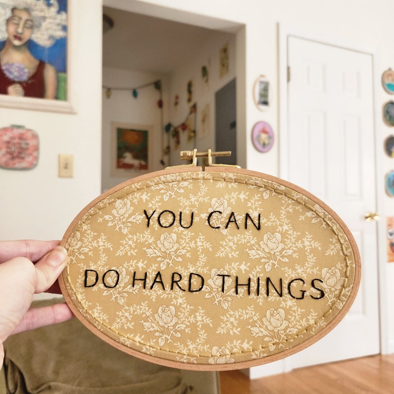 Embroidered Quote - Etsy