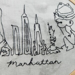 Chappell Roan naked in Manhattan Line Drawing Embroidery - Etsy Sweden