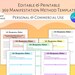 Editable & Printable 369 Method Template Canva Template - Etsy