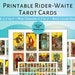 PRINTABLE Rider-waite Tarot Cards (color)| Printable Card Deck PDF ...