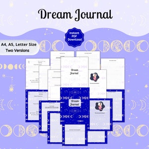 Printable Dream Journal for Dreams and Their Interpretations | Lucid ...