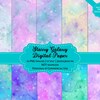 12 Celestial Digital Paper Pngs two Versions Commercial Use Colorful ...