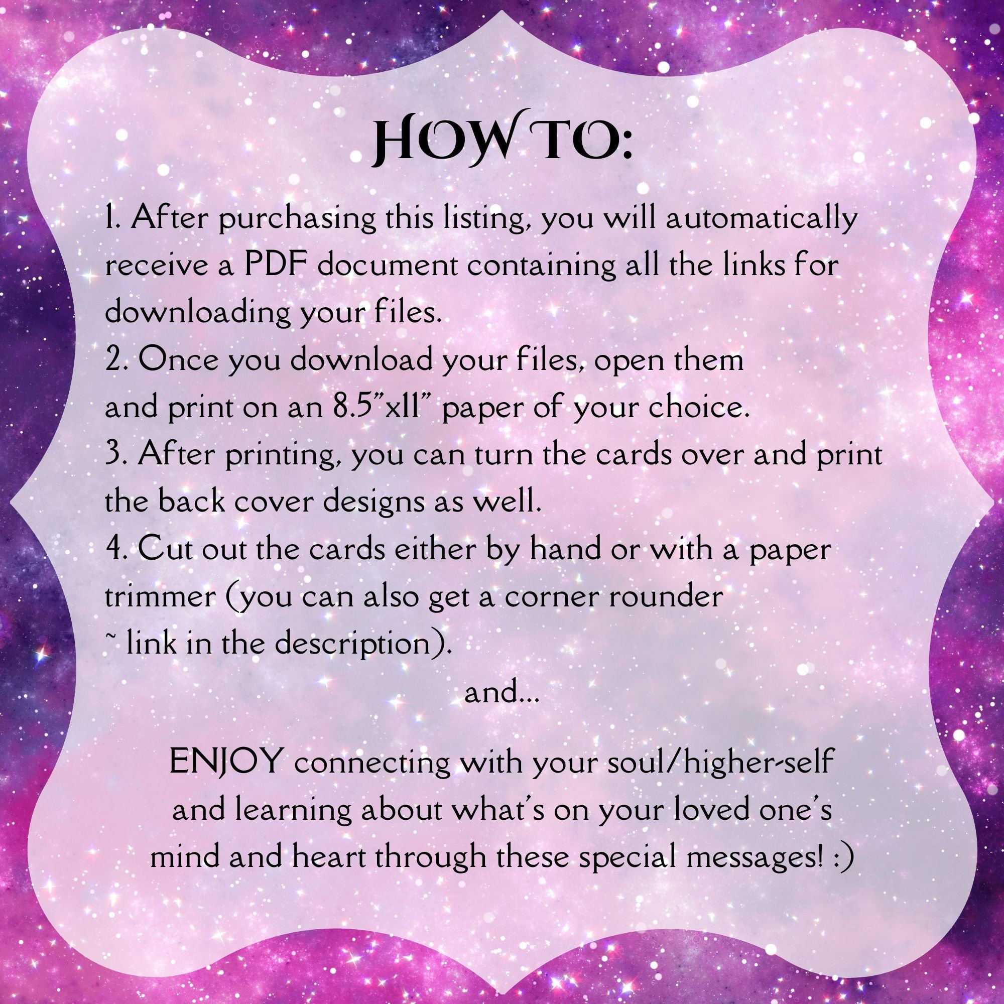 PRINTABLE Love Message and Ask Your Soul Cards LARGE Bundle Love Oracle ...
