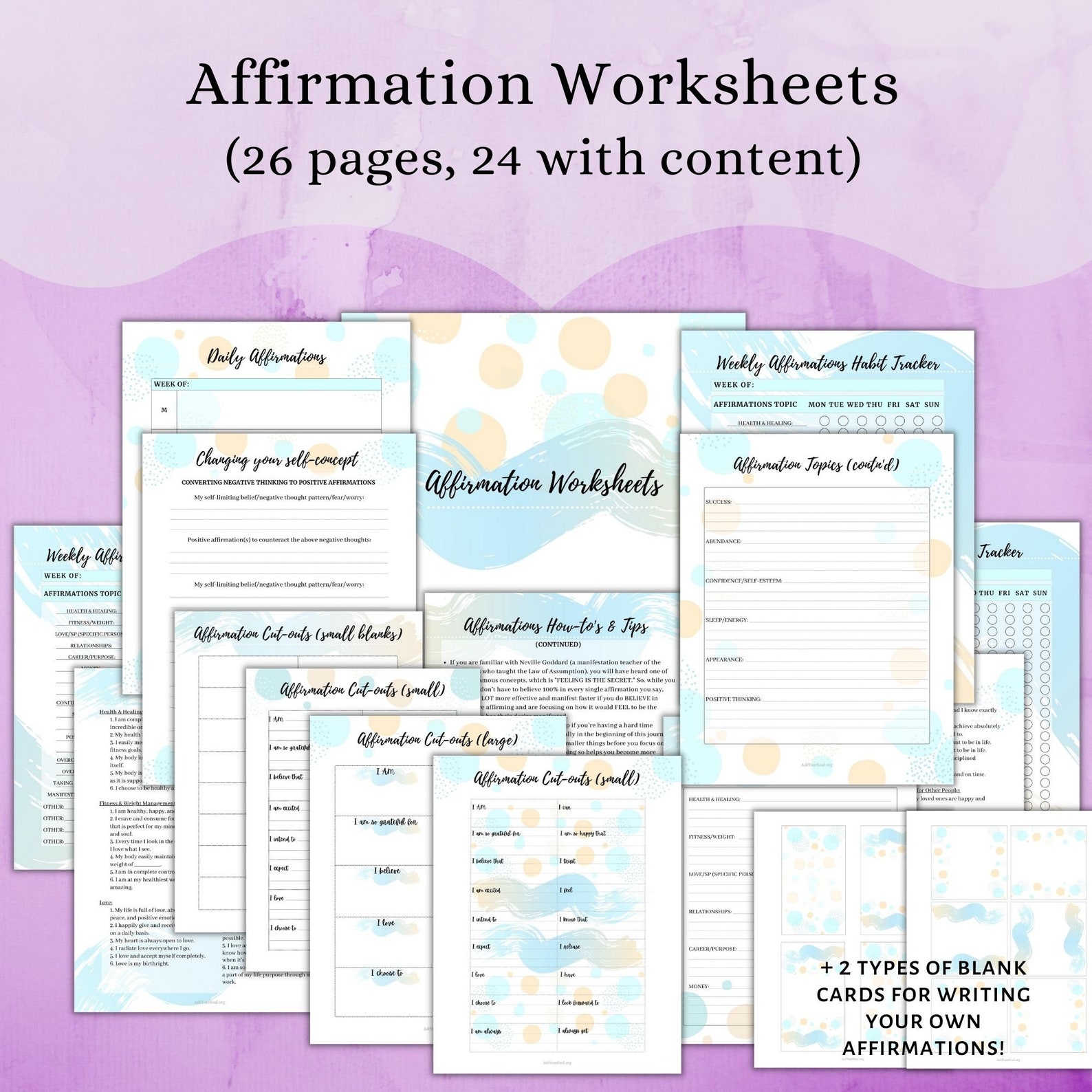PRINTABLE Law of Assumption Workbook & Journal and Affirmation ...