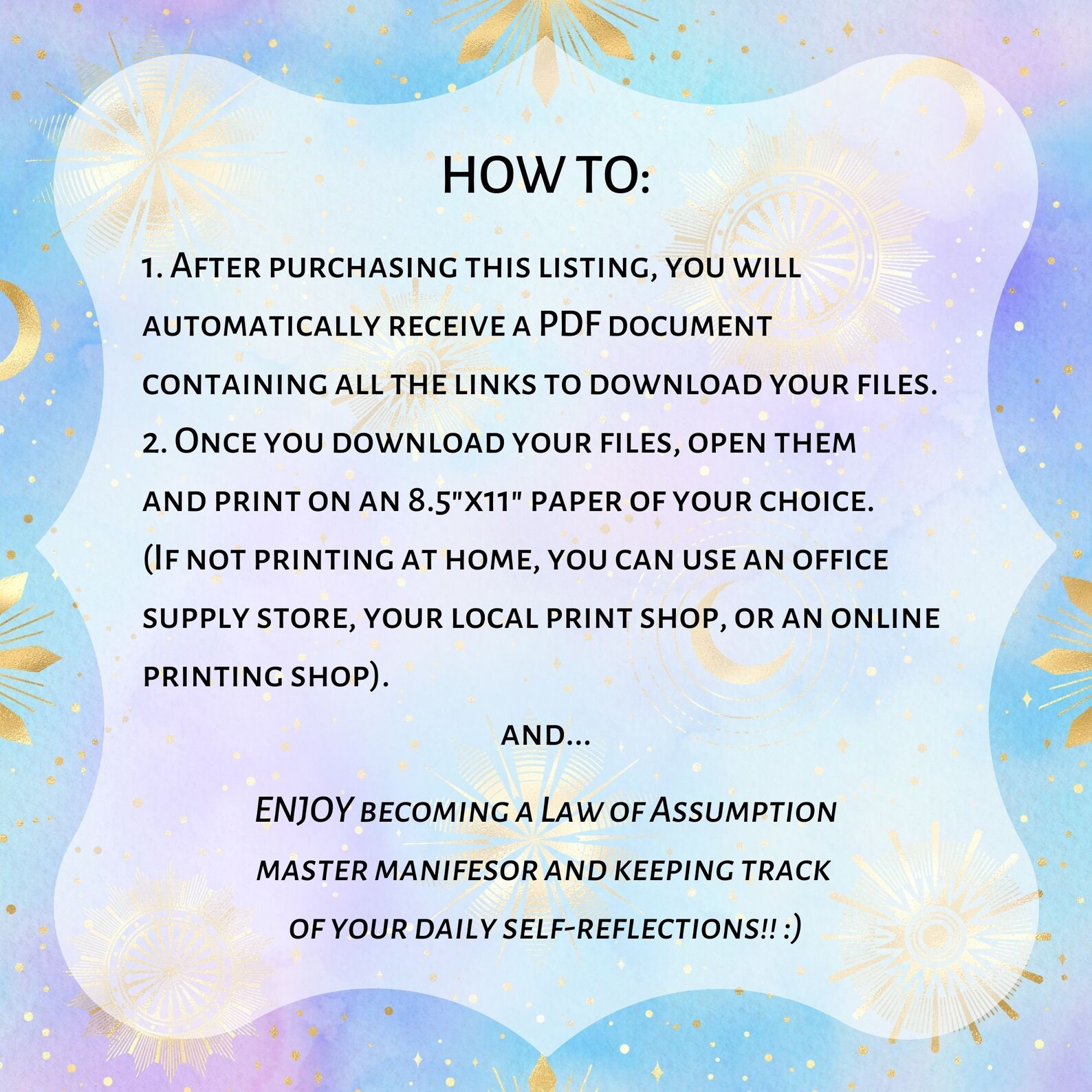 Law of Assumption PRINTABLE Workbook & Journal Colorful Reality ...