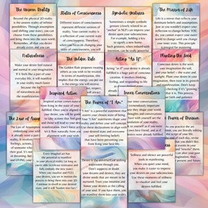 60 Editable Law of Assumption Cards Neville Goddard Colorful Canva ...