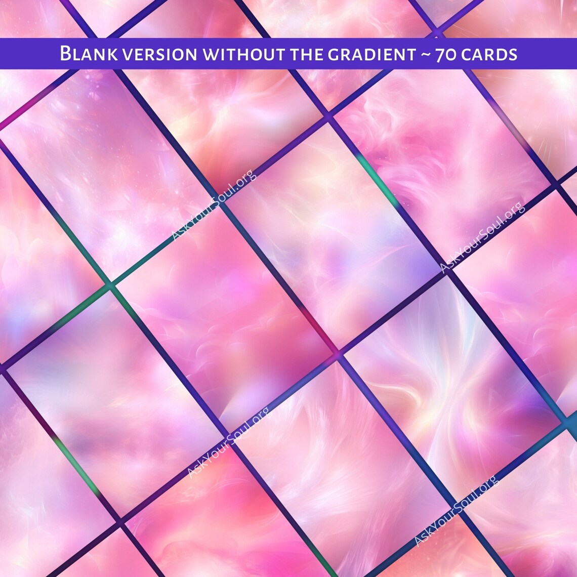 70 Editable Love Message Oracle Cards Colorful Canva Template - Etsy