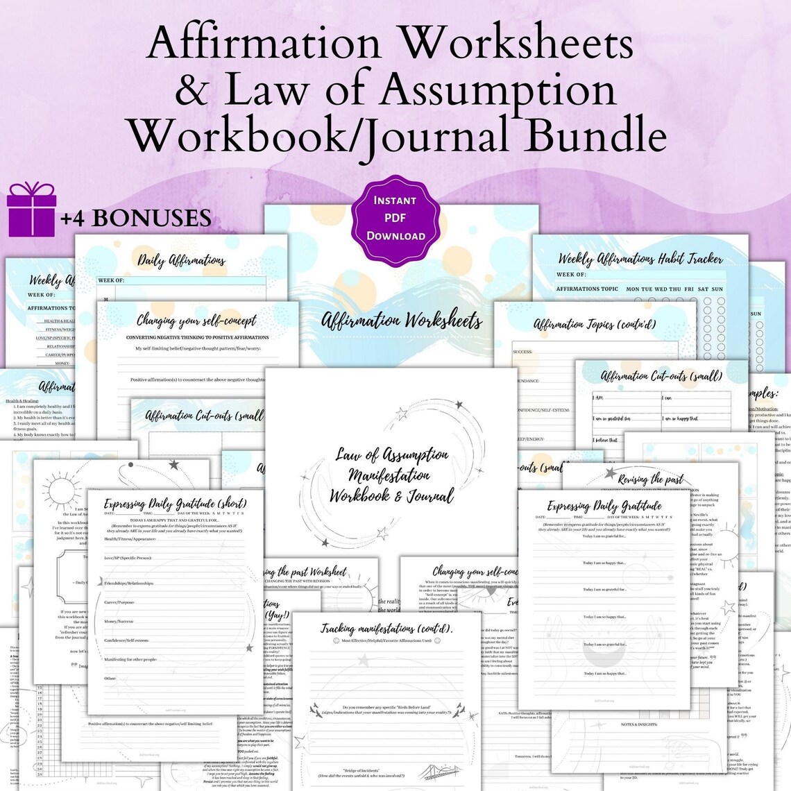 PRINTABLE Law of Assumption Workbook & Journal and Affirmation ...