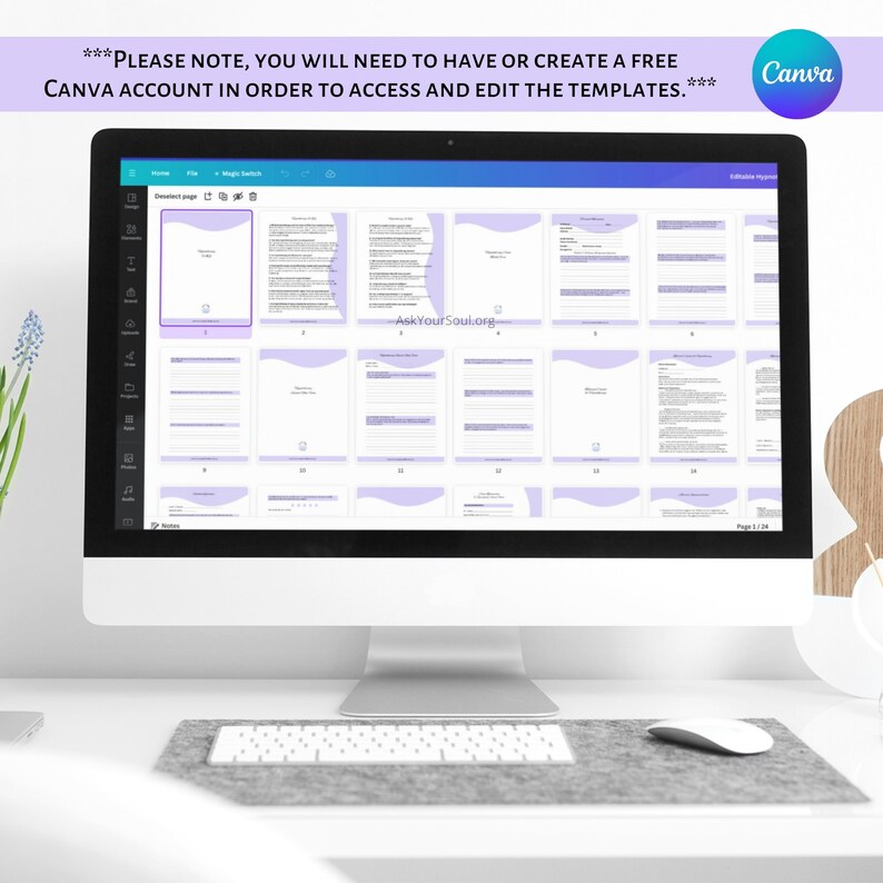 Editable Hypnotherapy Brochure and Forms Canva Template Commercial and ...