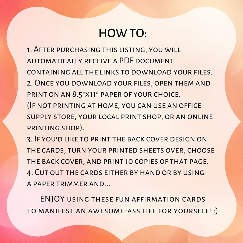 PRINTABLE Sweary Affirmation Cards Bundle Pastel Retro - Etsy