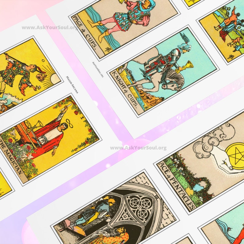 PRINTABLE Tarot & Oracle Card Journal RWS Tarot Cards Daily, Weekly ...
