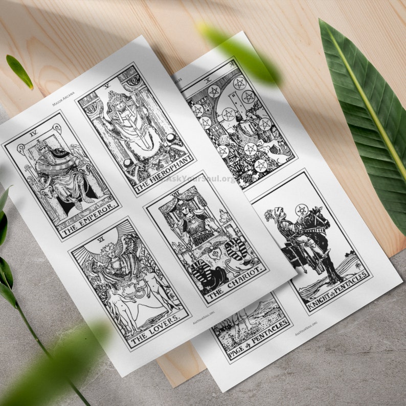 PRINTABLE Tarot & Oracle Card Journal RWS Tarot Cards Daily, Weekly ...