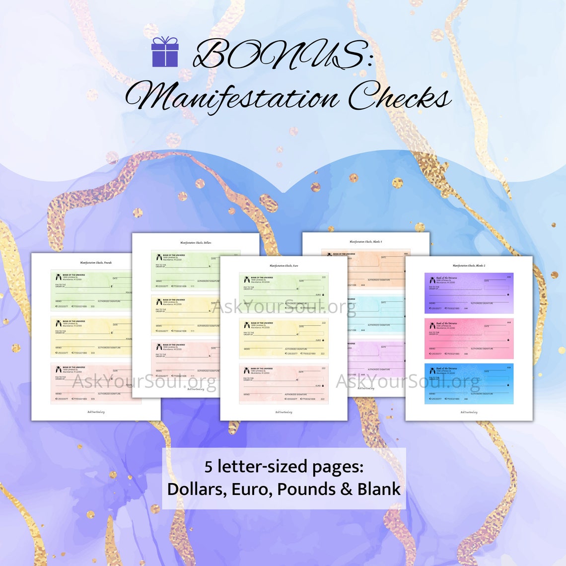 PRINTABLE Law of Assumption Manifestation Tracker marble Manifestation ...