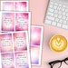 70 PRINTABLE Love Message Oracle Cards Personal Use Pink Relationship ...
