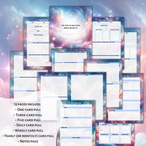 Editable Tarot & Oracle Card Journal Canva Template Commercial and ...