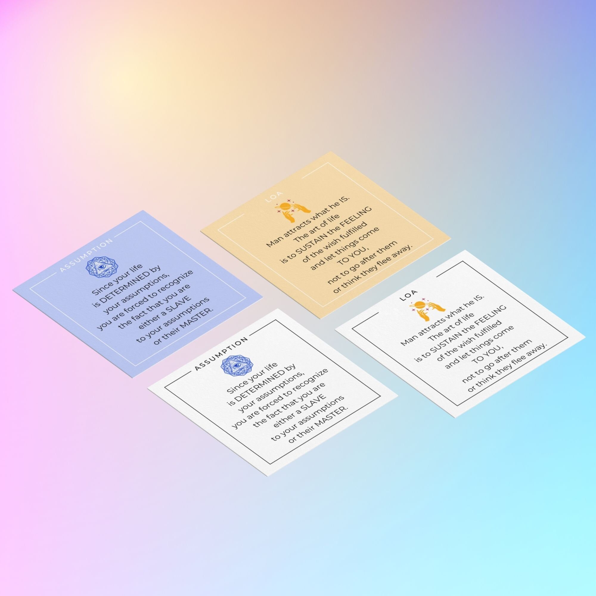 PRINTABLE Neville Goddard Quote Cards color & BW Law of Assumption ...