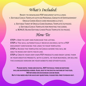60 Editable Personal Growth and Empowerment Self-improvement Oracle ...